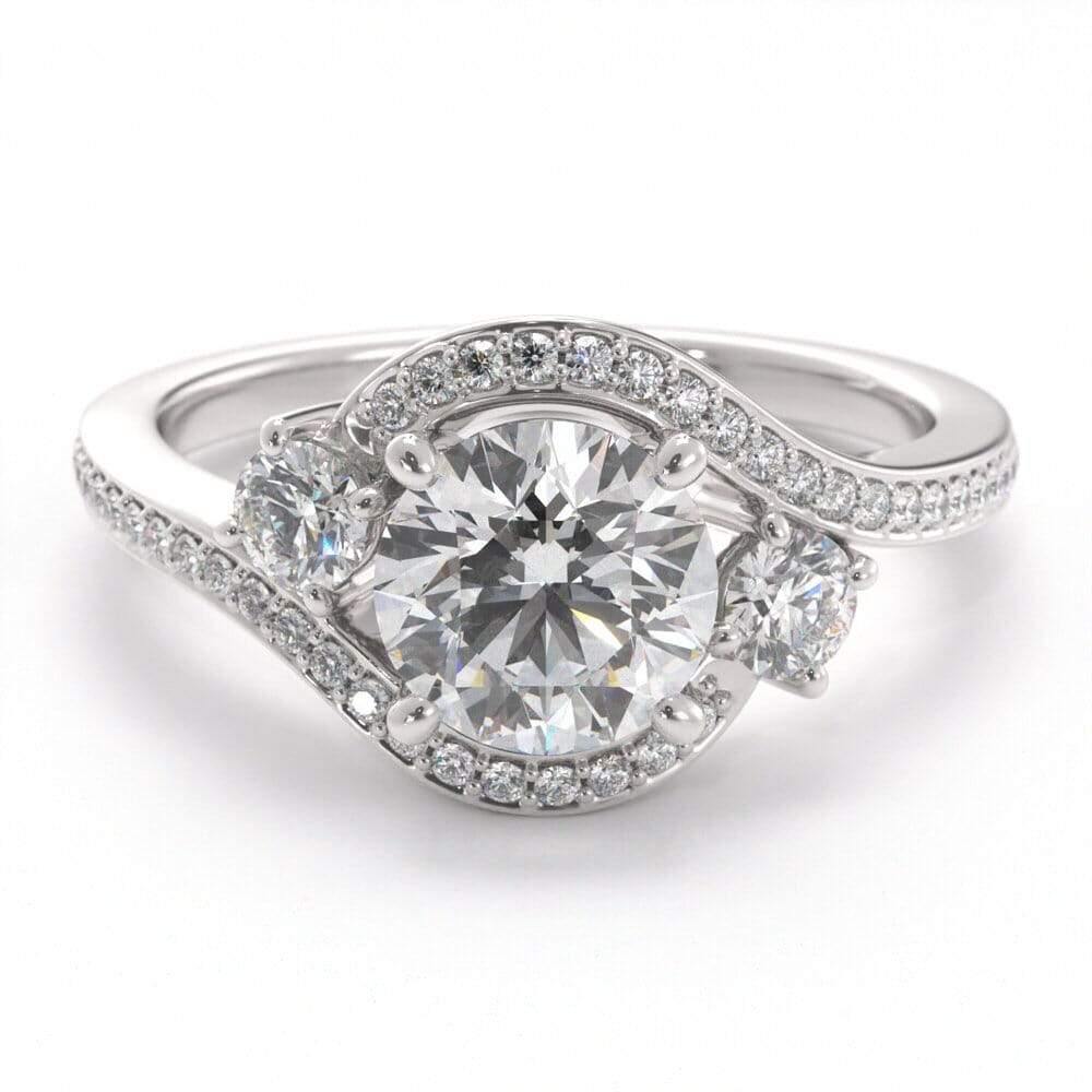 Exceptional Round, Three Stone Diamond Ring – Forever Yours Diamonds